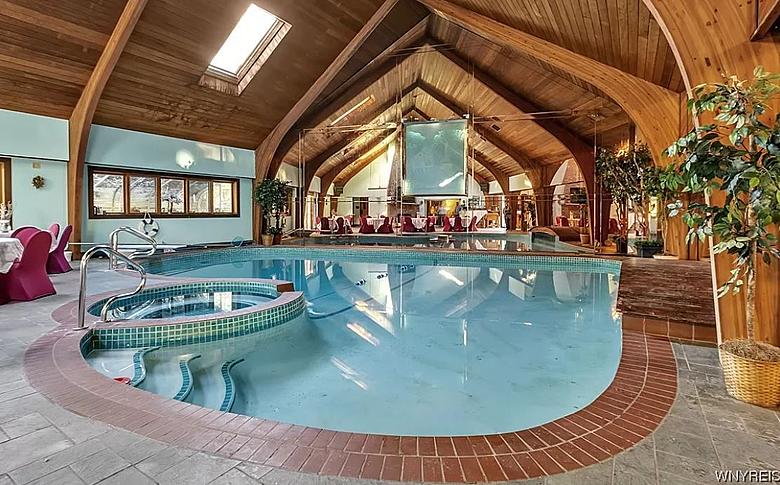 mansions with pools inside