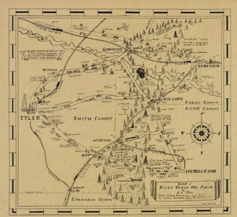 Texas Oil Production Map
