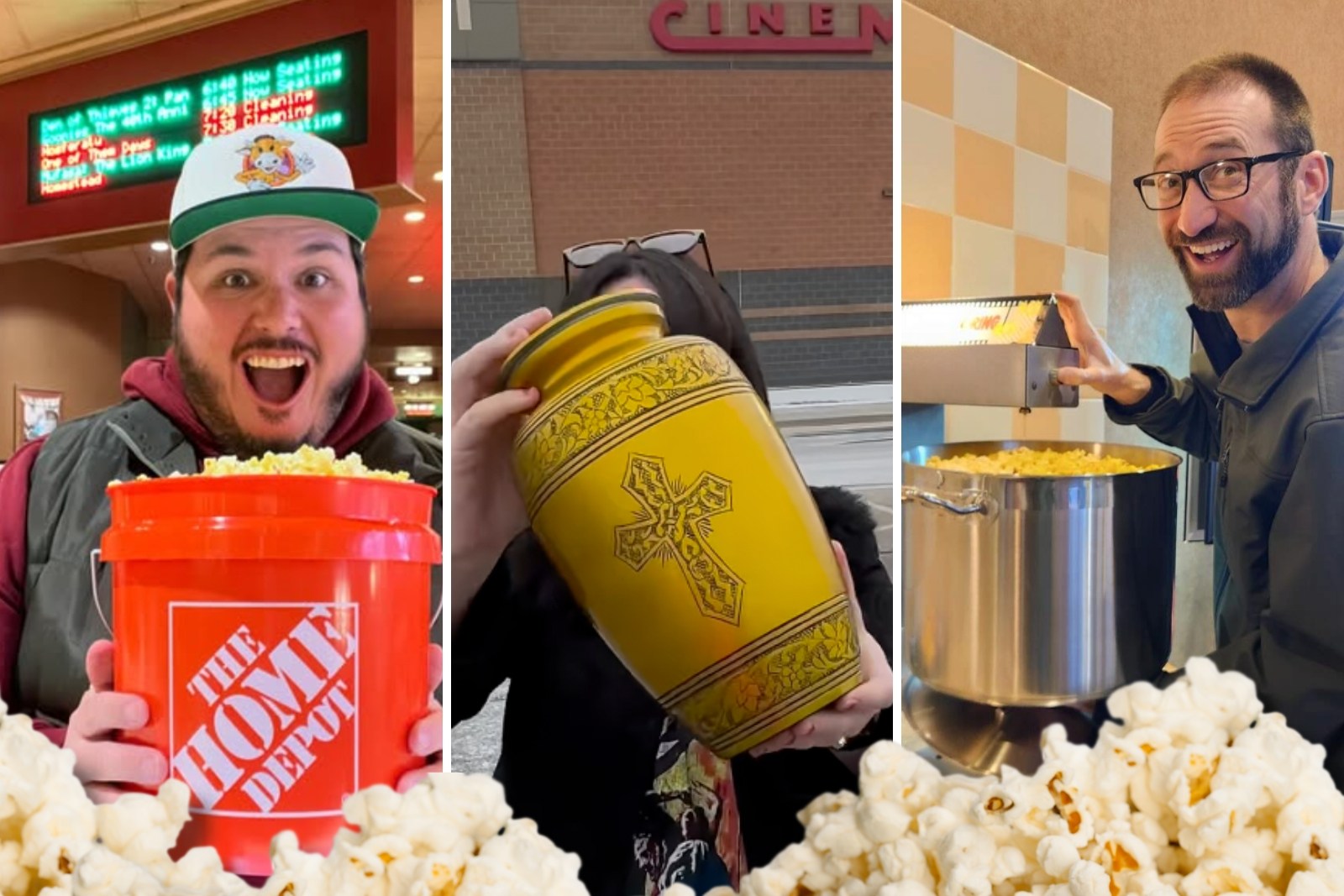 Best Photos: Movie Theater Customers Bring Own Popcorn Buckets | DRGNews