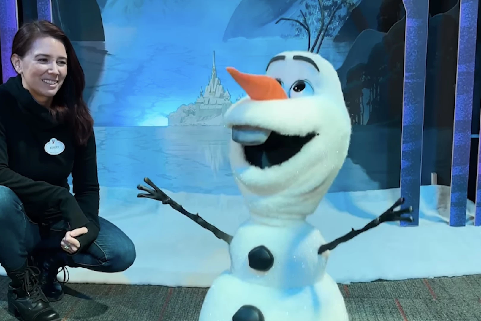 Electronic Animatronic Mascots Disney's New Frozen Land Features
