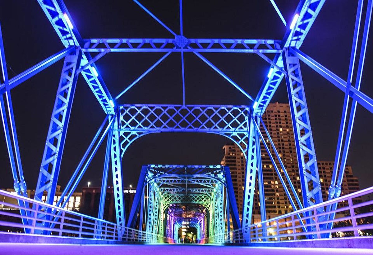 How Did Grand Rapids' Blue Bridge Become The Blue Bridge?