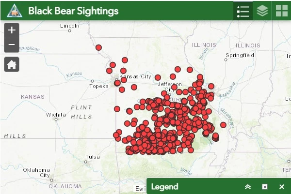 Missouri Has a Helpful Map Showing You Where Bears are Sighted