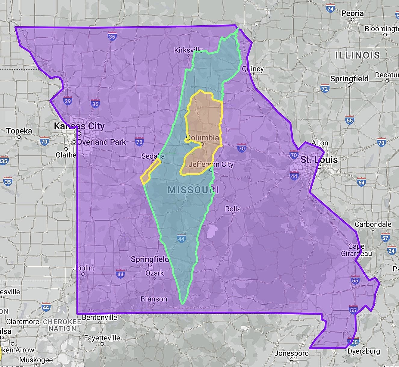 How Big is Israel Compared to Missouri? Map Shows How Small It Is
