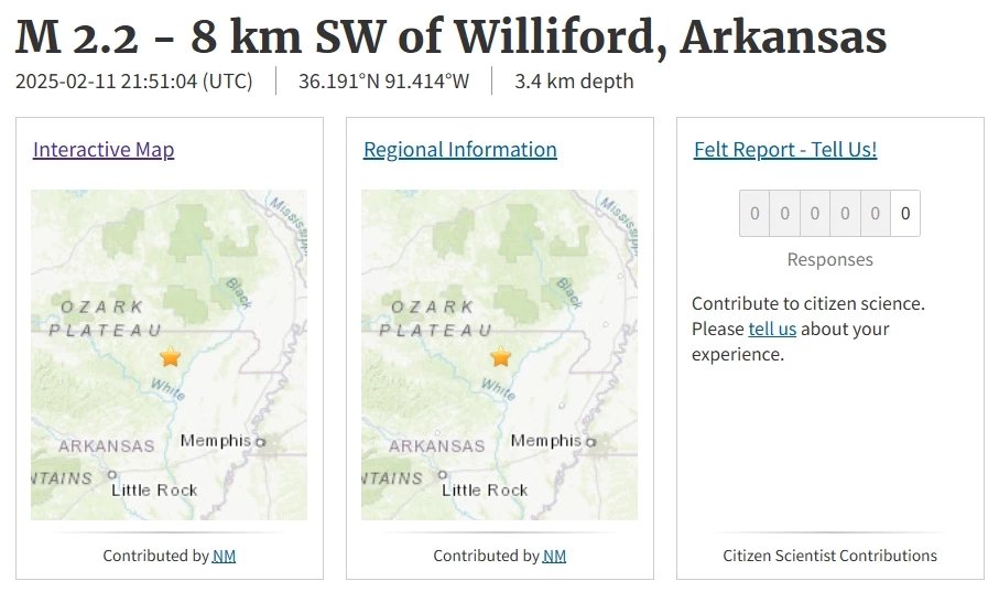 Odd New Madrid Fault Quake Across Missouri Border in Weird Place
