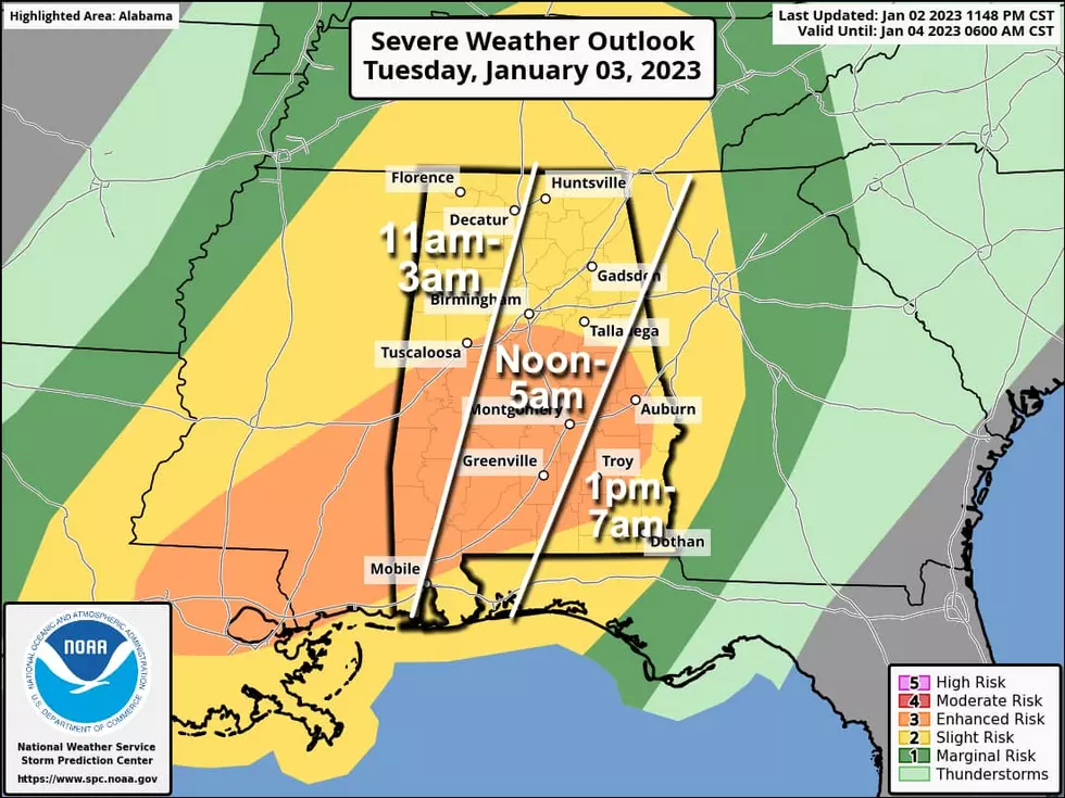 Alabamians Be Prepared for 2 Rounds of Possible Severe Weather Alabamians Be Prepared for 2 Rounds of Possible Severe Weather