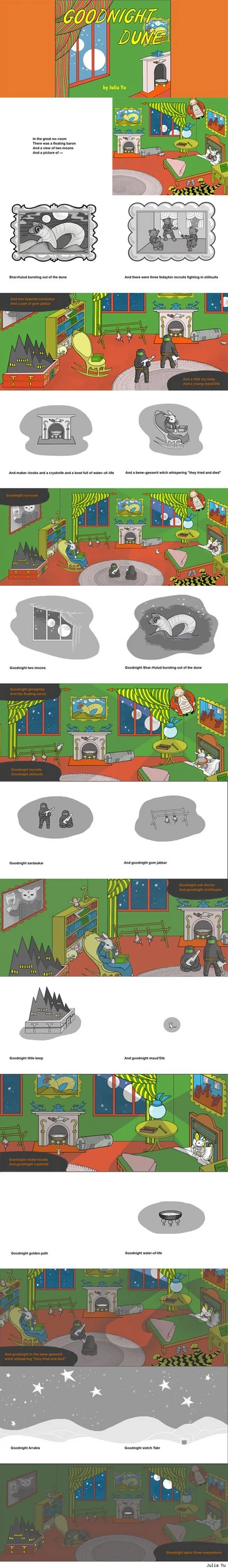 Goodnight Dune by Julia Yu: The Spice Must Flow Across Your Sleepy Eyes