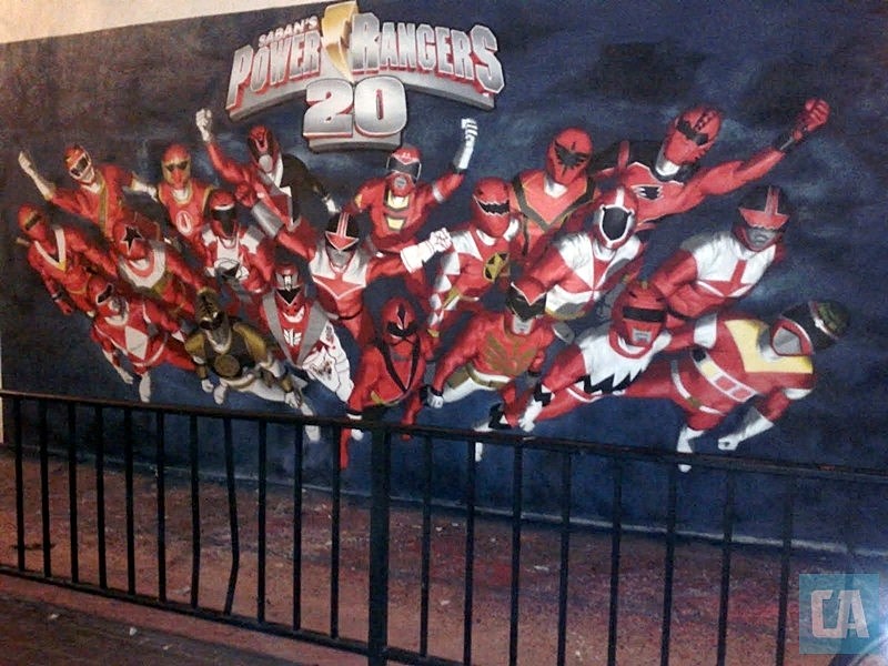 20th Anniversary Power Rangers Mural Celebrates Series Box Set Release ...