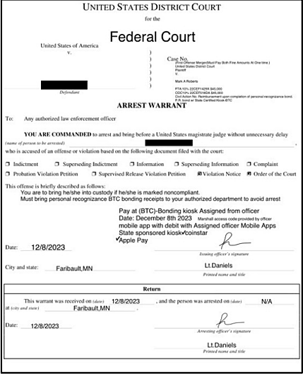 Scam Alert: Fake Warrant Shows Up in Southeast Minnesota Mailbox