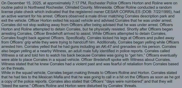 Wanted Man Charged for Threatening Rochester Officers - NewsBreak