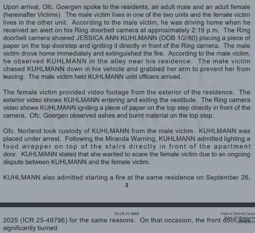 Rochester Woman Accused of Starting Fire at Duplex - NewsBreak