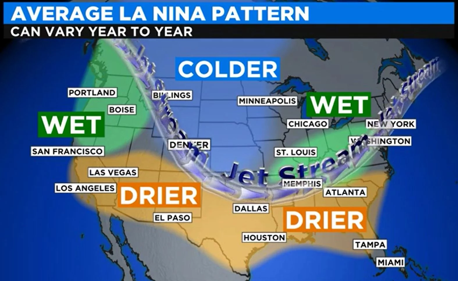 La Niña Brings Cold & Snow to Illinois and Wisconsin this Winter