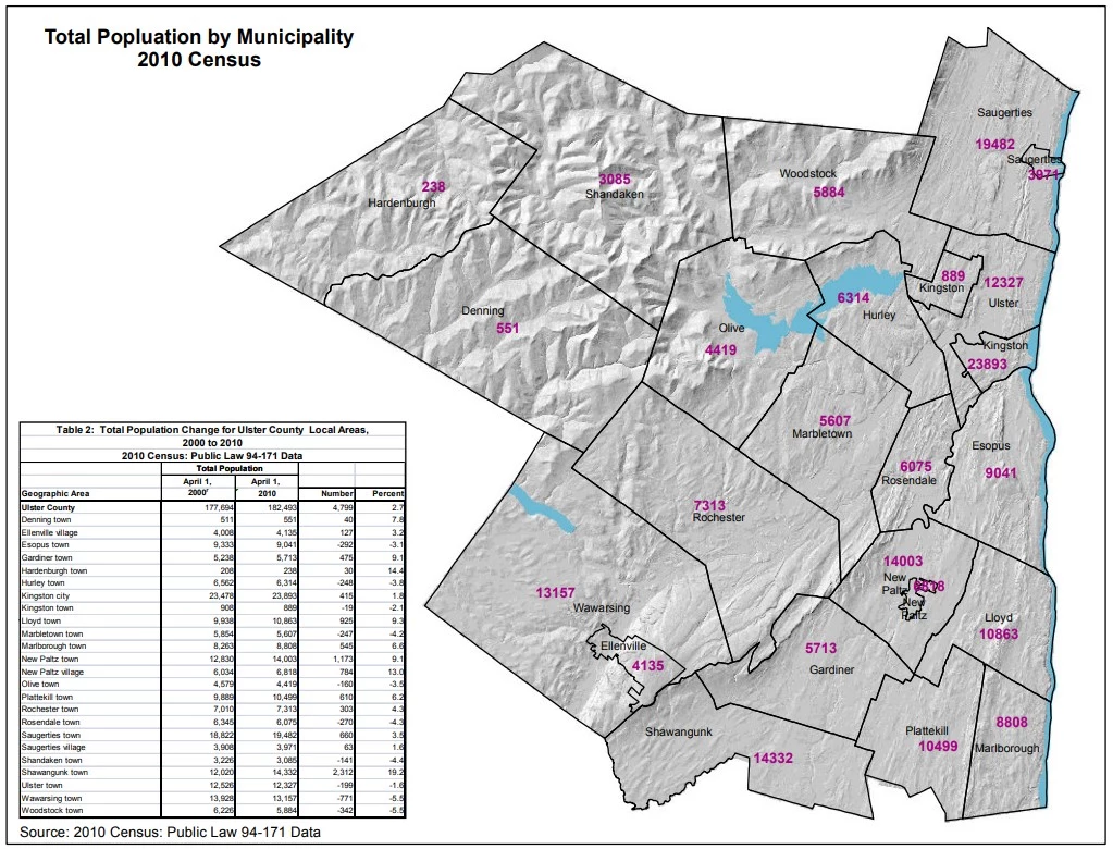 Map Of Ulster County Towns