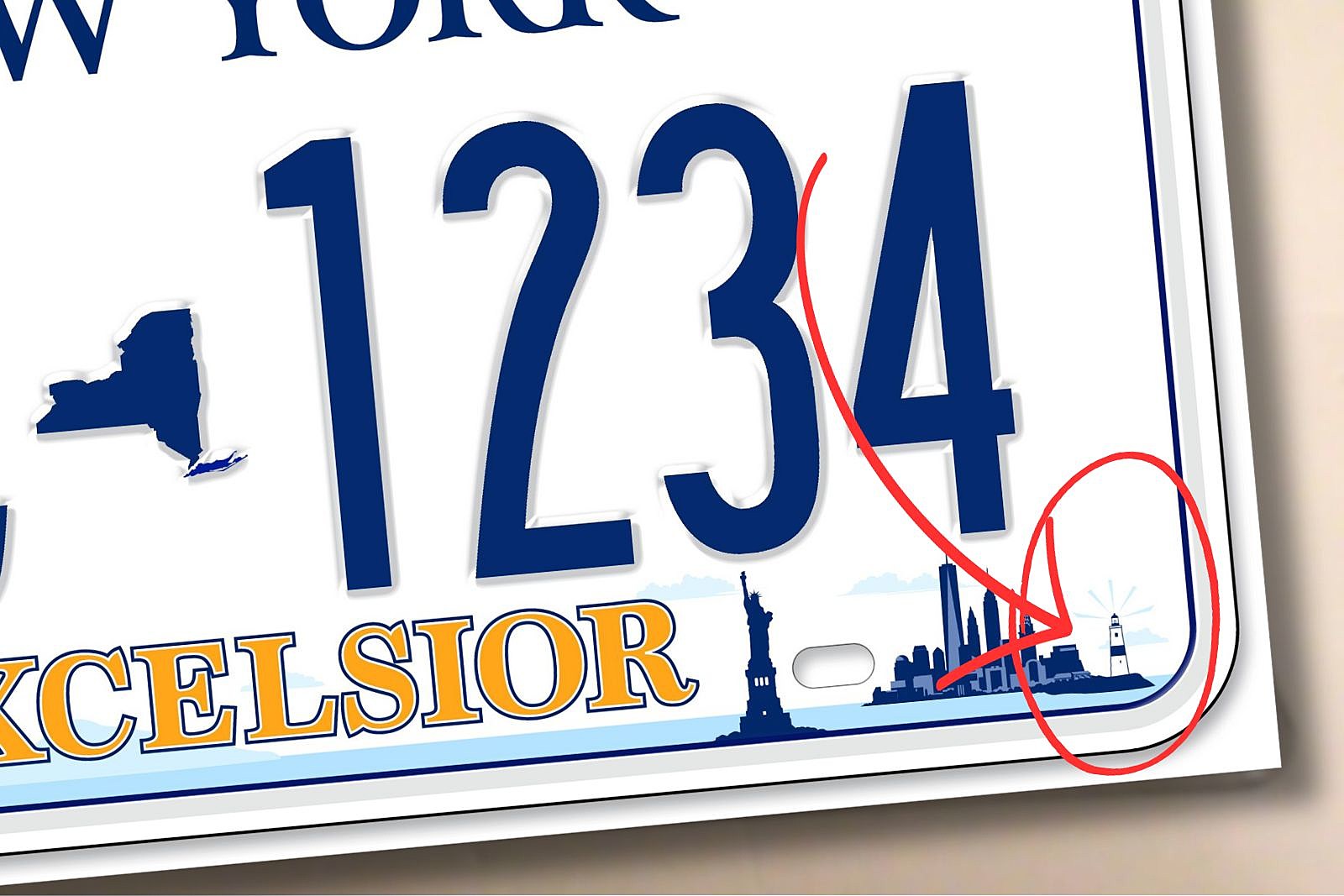 Excelsior license plate store