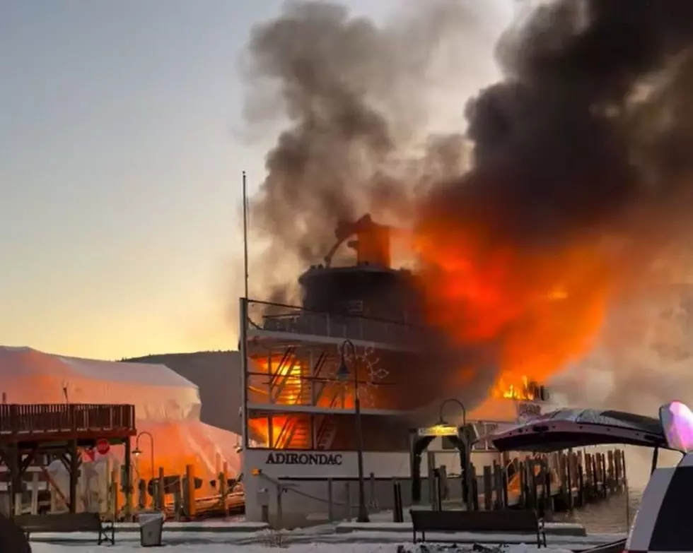 Beloved Adirondac Cruise Ship Burns at Dock in Lake George