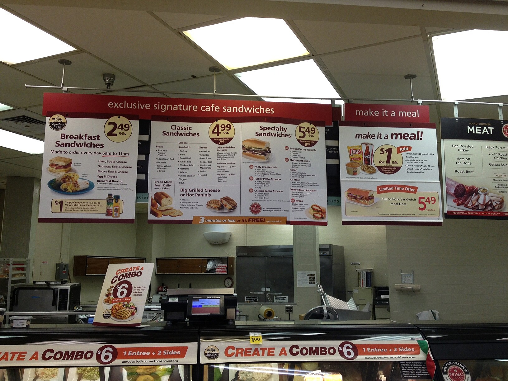 Safeway deli menu store